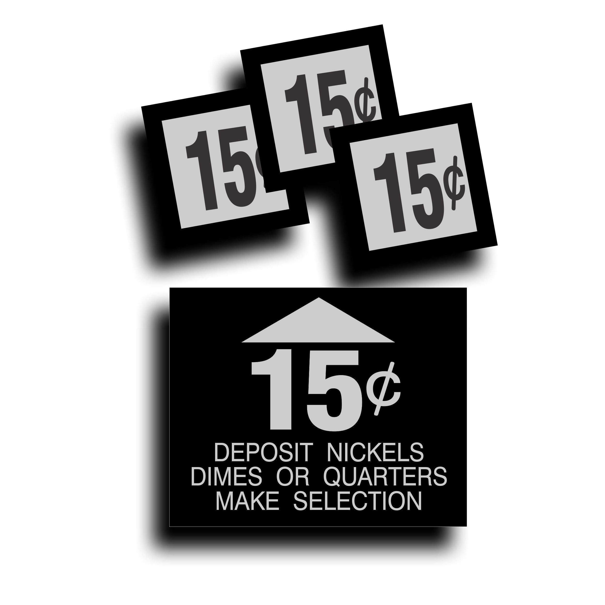 Vending Machine Restore Decal Sticker Fits Vending Cavalier. Coin Slot ...