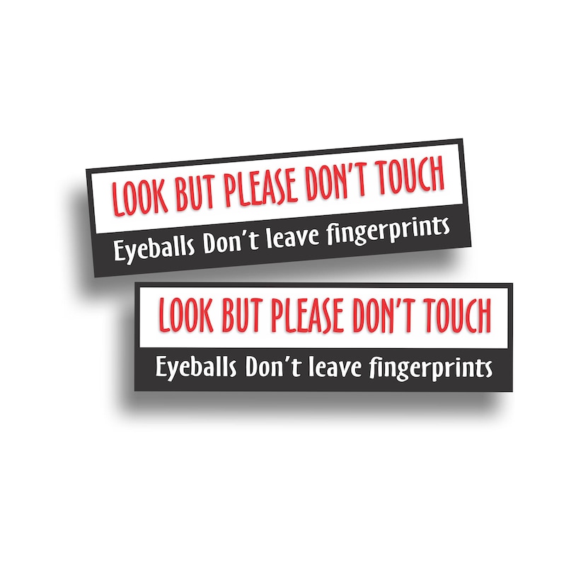Dont Look Car Decal - Etsy