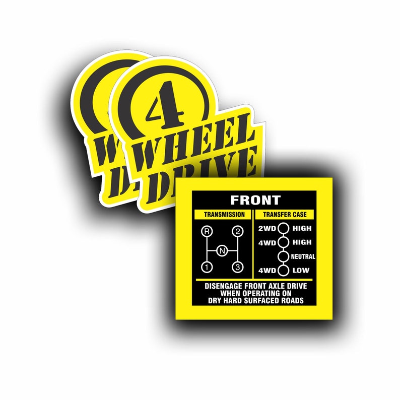 Shift Pattern Decal Sticker for Transmission Transfer Case Restore ...