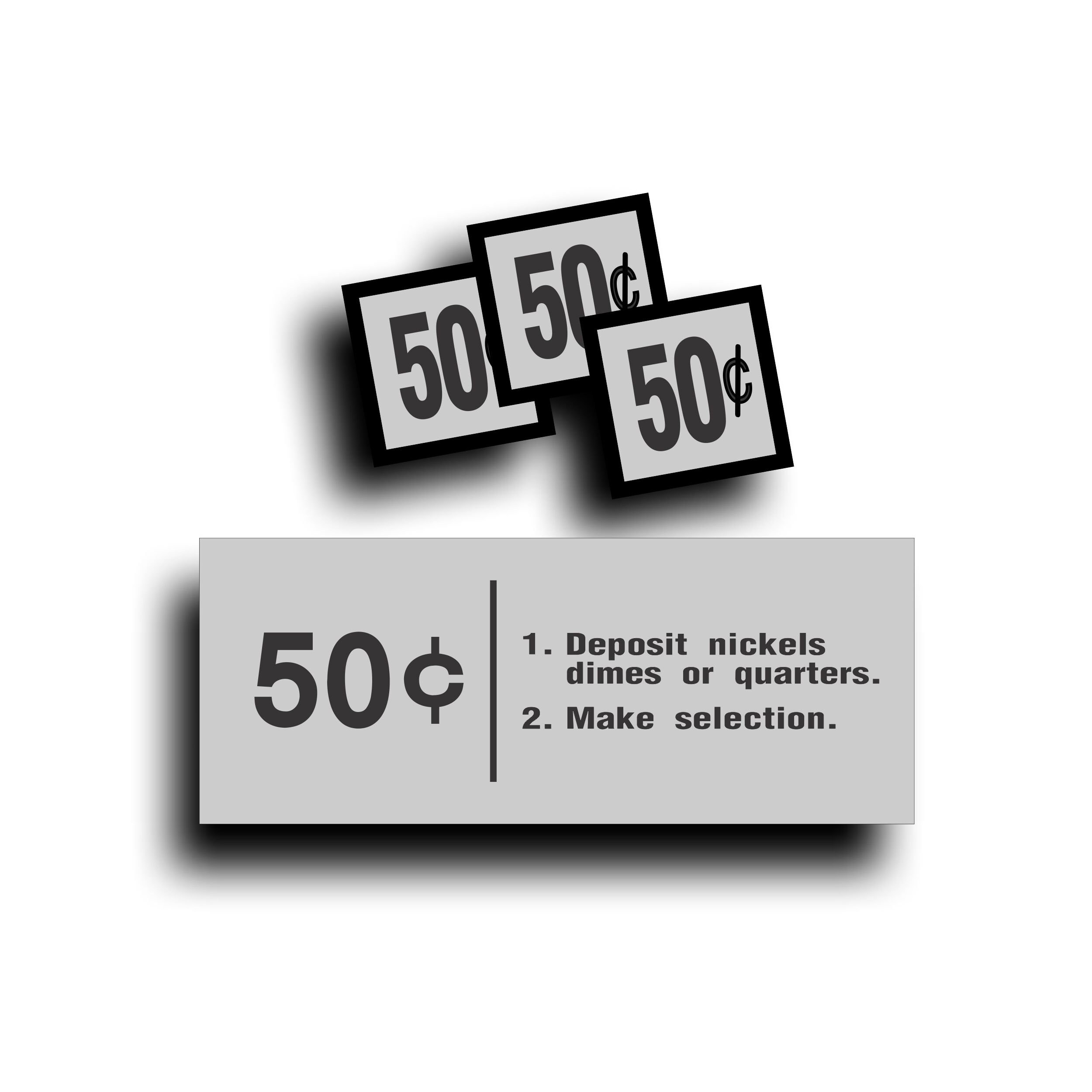 Vending Machine Restore Decal Sticker Fits Cavalier USS Coin Slot ...