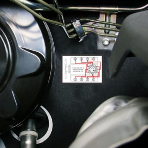 2X Firing Order Decal Sticker, Magnet, Dash Plaque Reproduction Fits ...