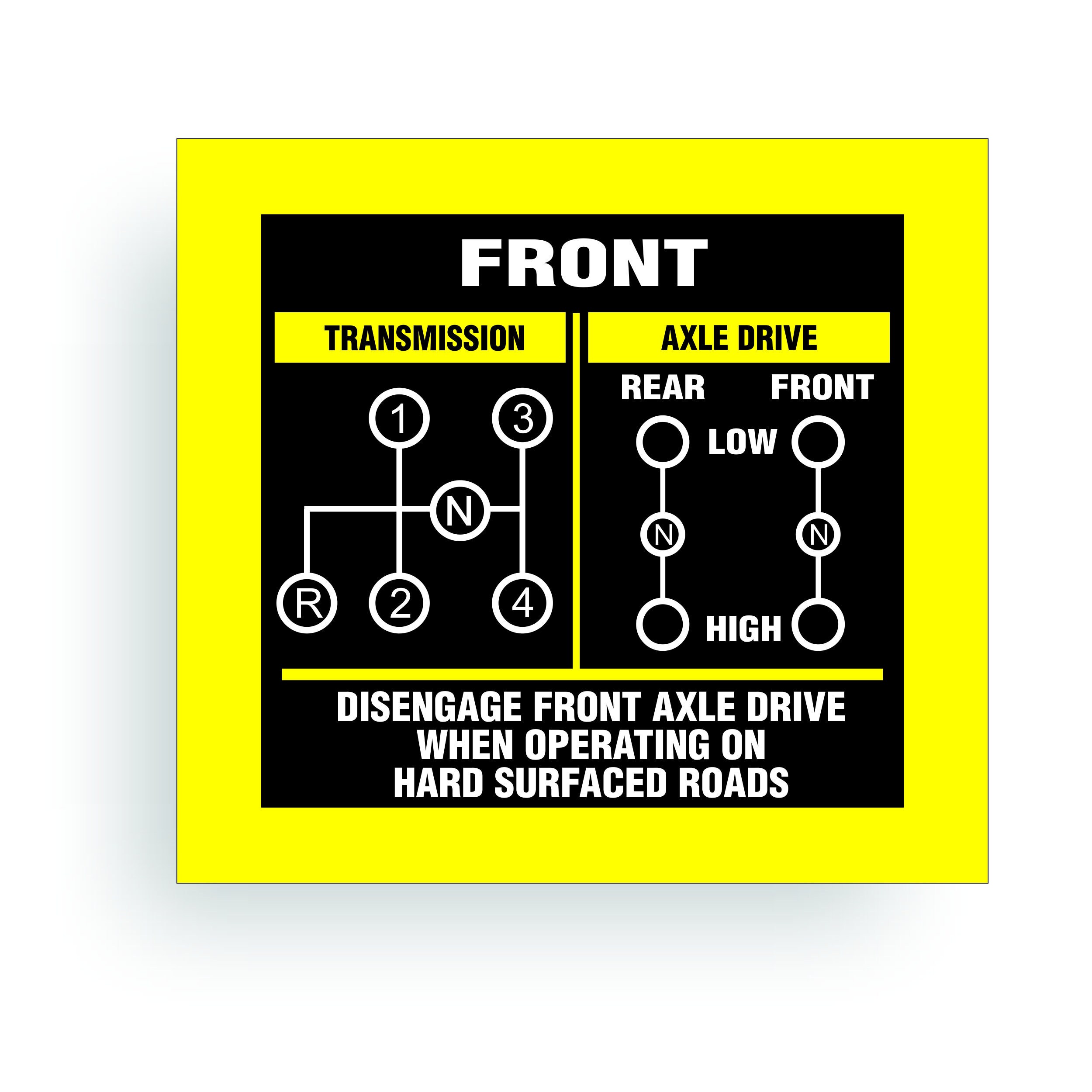 Shift Pattern Decal Sticker or Dash Plate Plaque of - Etsy