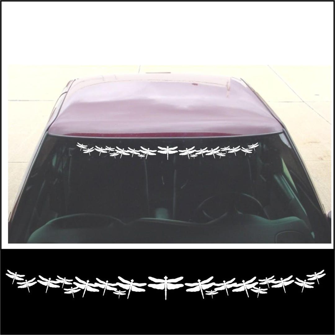 Windshield Dragonfly Insect Decal Sticker, Fits Pickup Tuner Car Truck ...