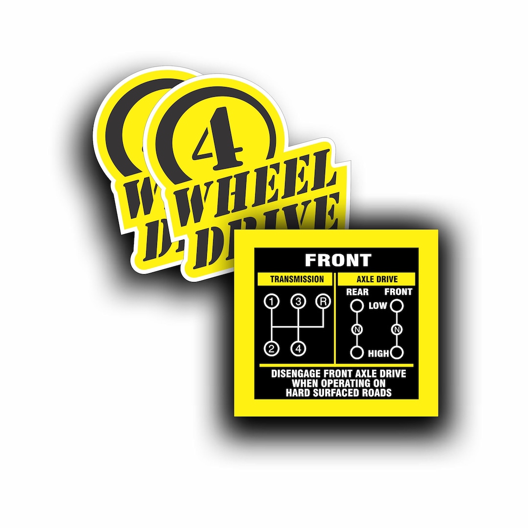 Shift Pattern Decal Sticker for Vintage Military Truck Vehicle ...