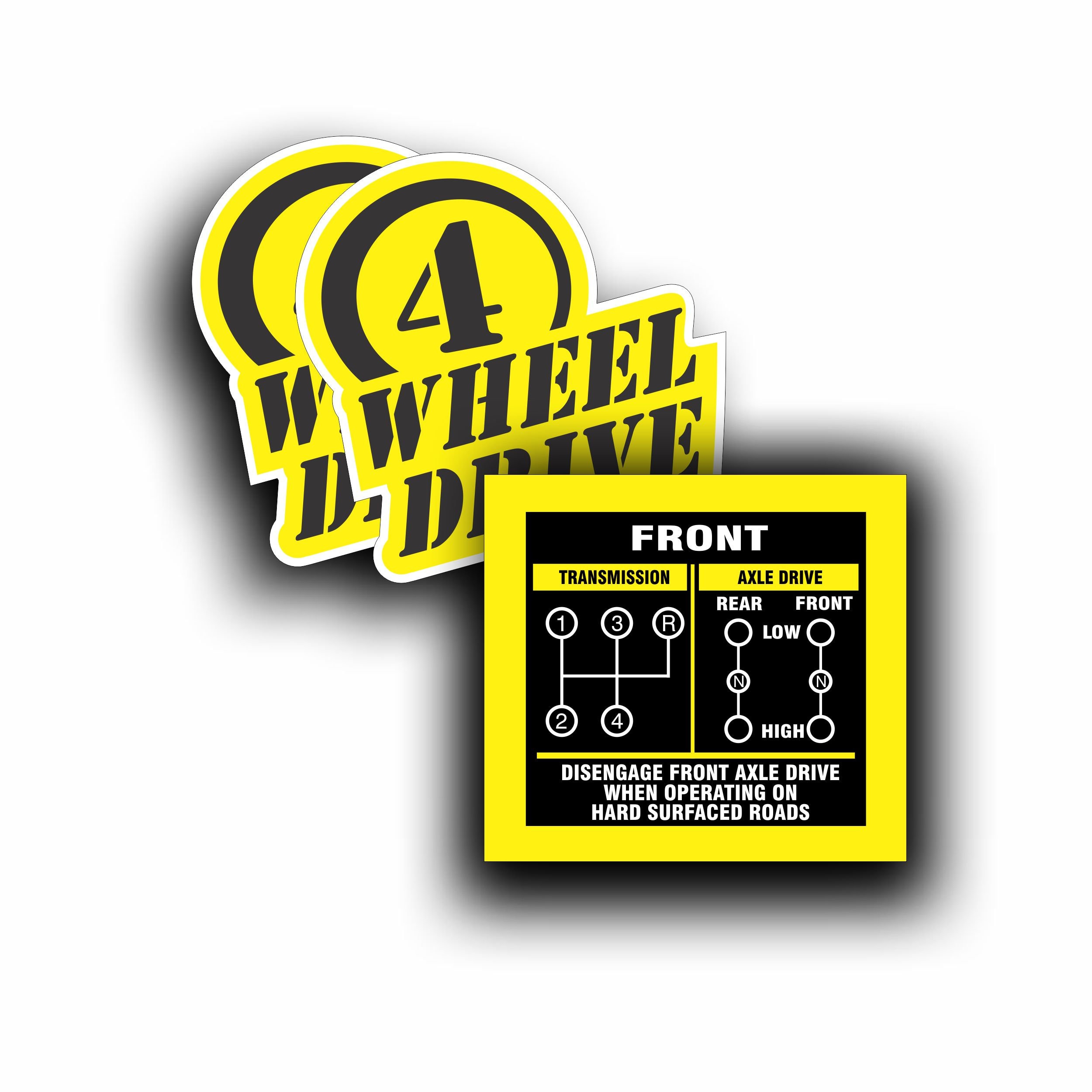 Shift Pattern Decal Sticker for Vintage Military Truck Vehicle ...