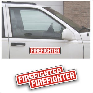 Magnet Magnetic Sign Firefighter for First Responder Volunteer Fireman ...