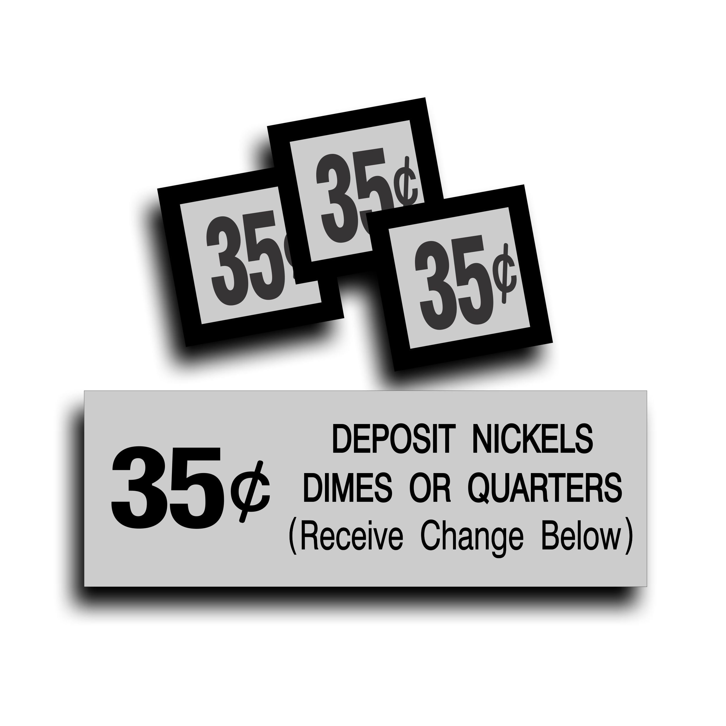 Vending Machine Restore Decal Sticker Fits Vendo. Coin Slot Change ...