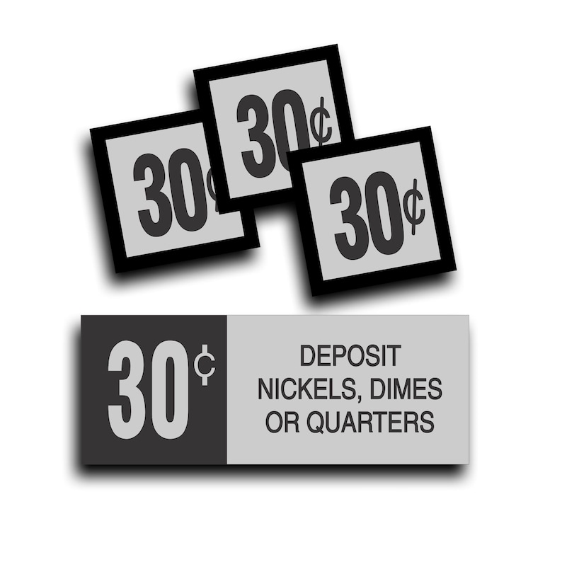 Vending Machine Restore Decal Sticker Fits Vendo H63A Coin Change Slot ...