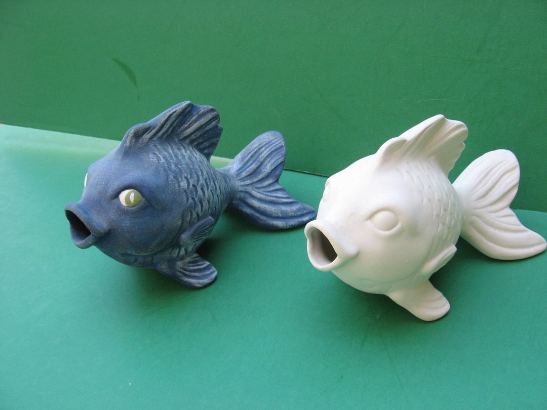 Cute Childs Rainbow Fish in Ceramic Bisque Ready to Paint....awesome ...