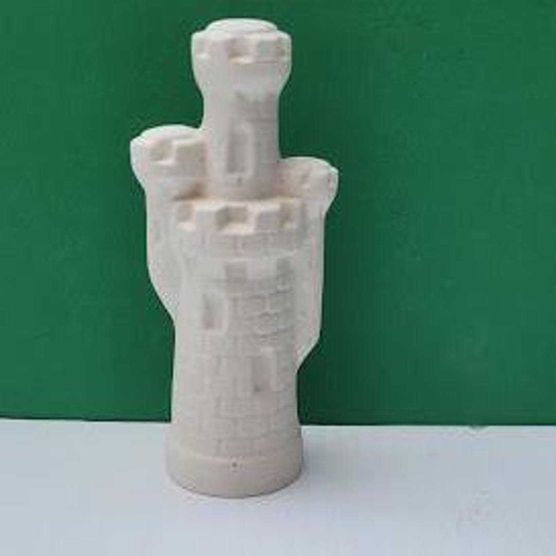 Duncan Chess Set 4 1/2 Inch Rook in Ceramic Bisque Ready to Be Painted ...