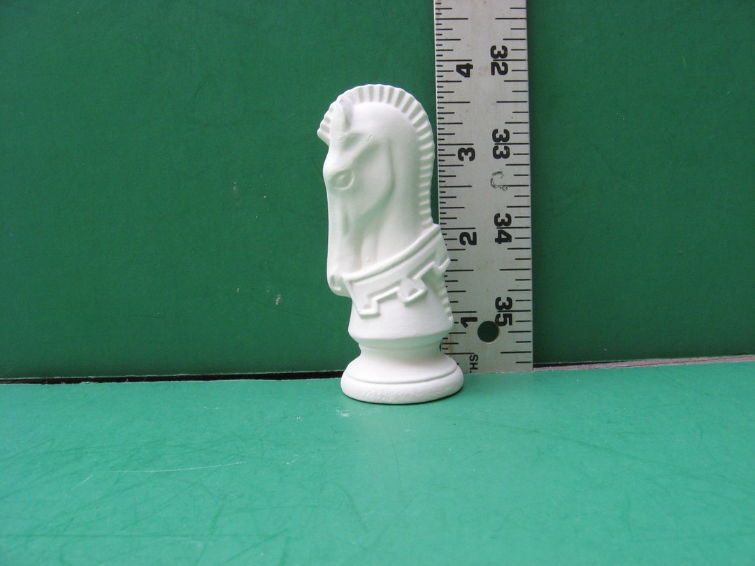 Medieval 3 3/4 Inch Ceramic Knight Ready to Paint Good Detail Duncan ...