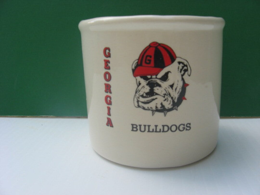 Awesome 3 1/2 Inch Georgia Bulldog Ceramic Planter for Succulents ...