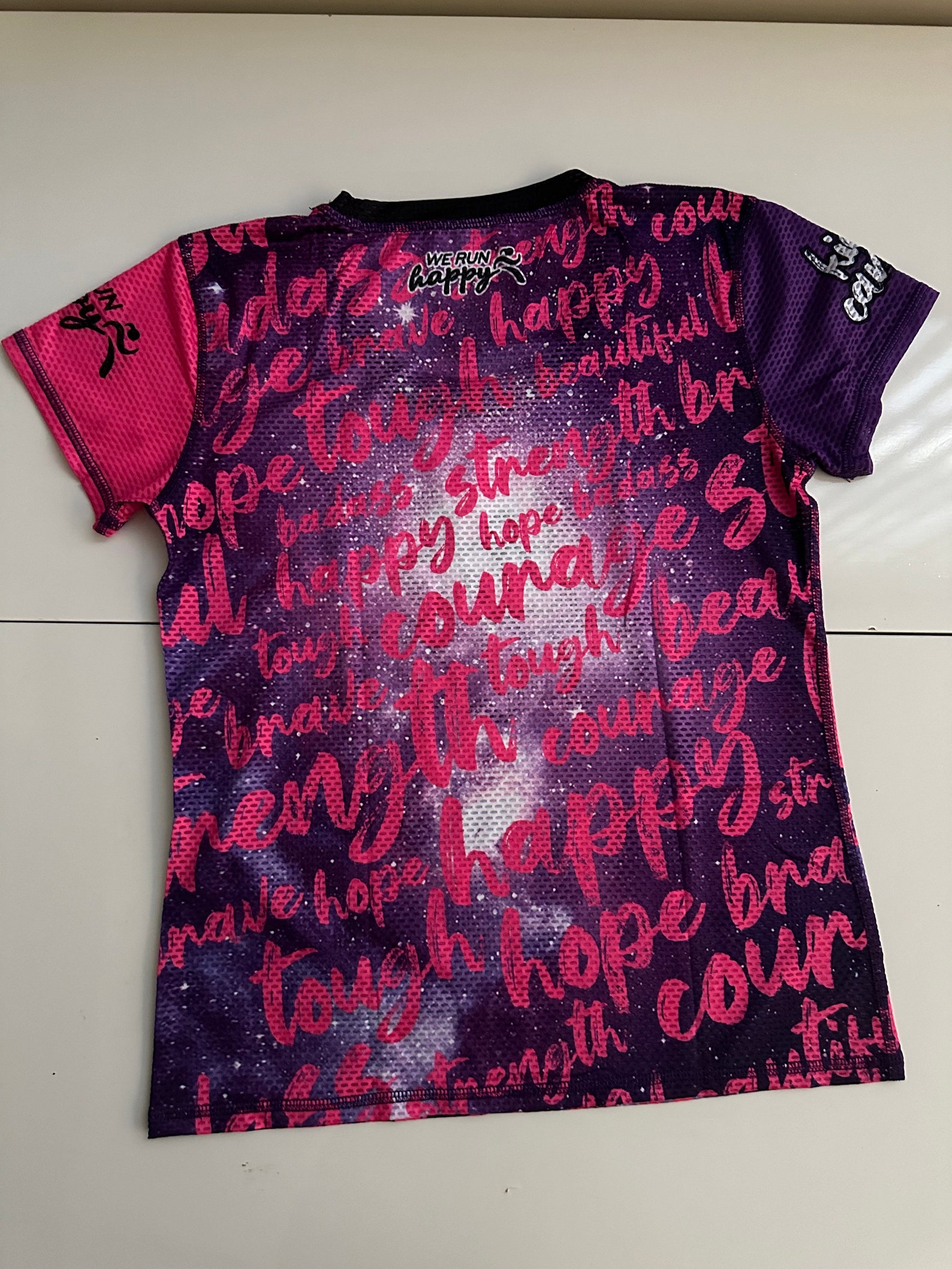 Kick Cancer Marathon Running Tech Shirt and Singlet Pink Purple - Etsy