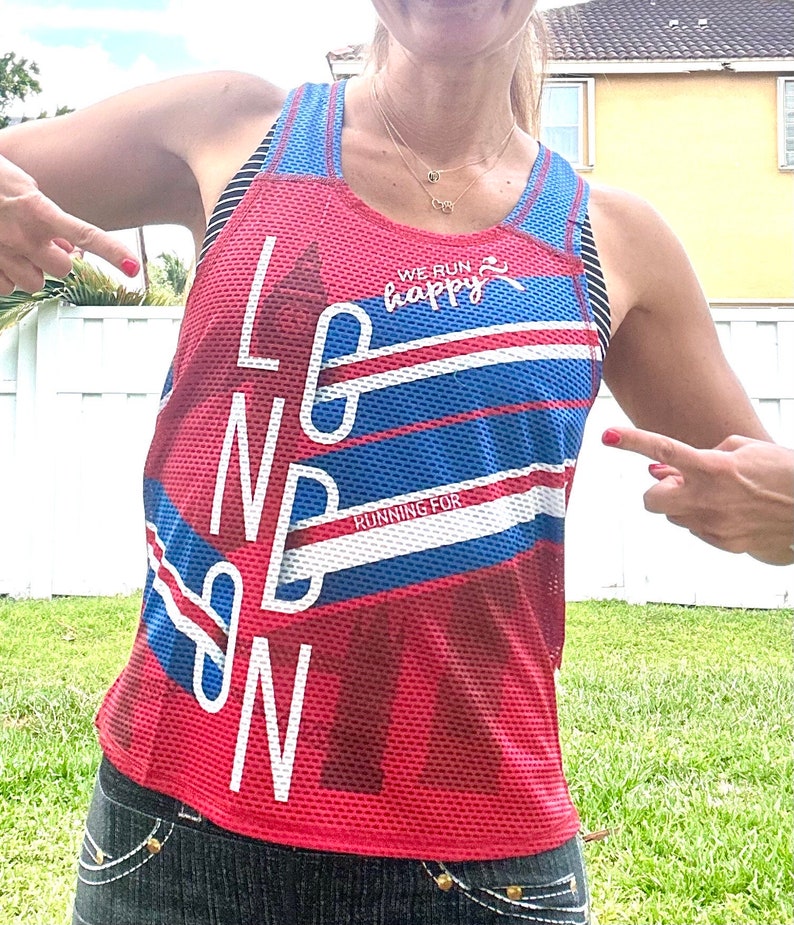 London Marathon Running Tech Shirt and Singlet WOMEN. - Etsy