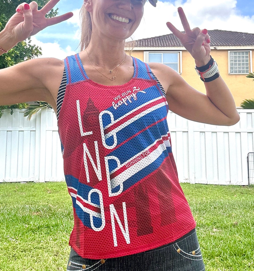 London Marathon Running Tech Shirt and Singlet WOMEN. - Etsy