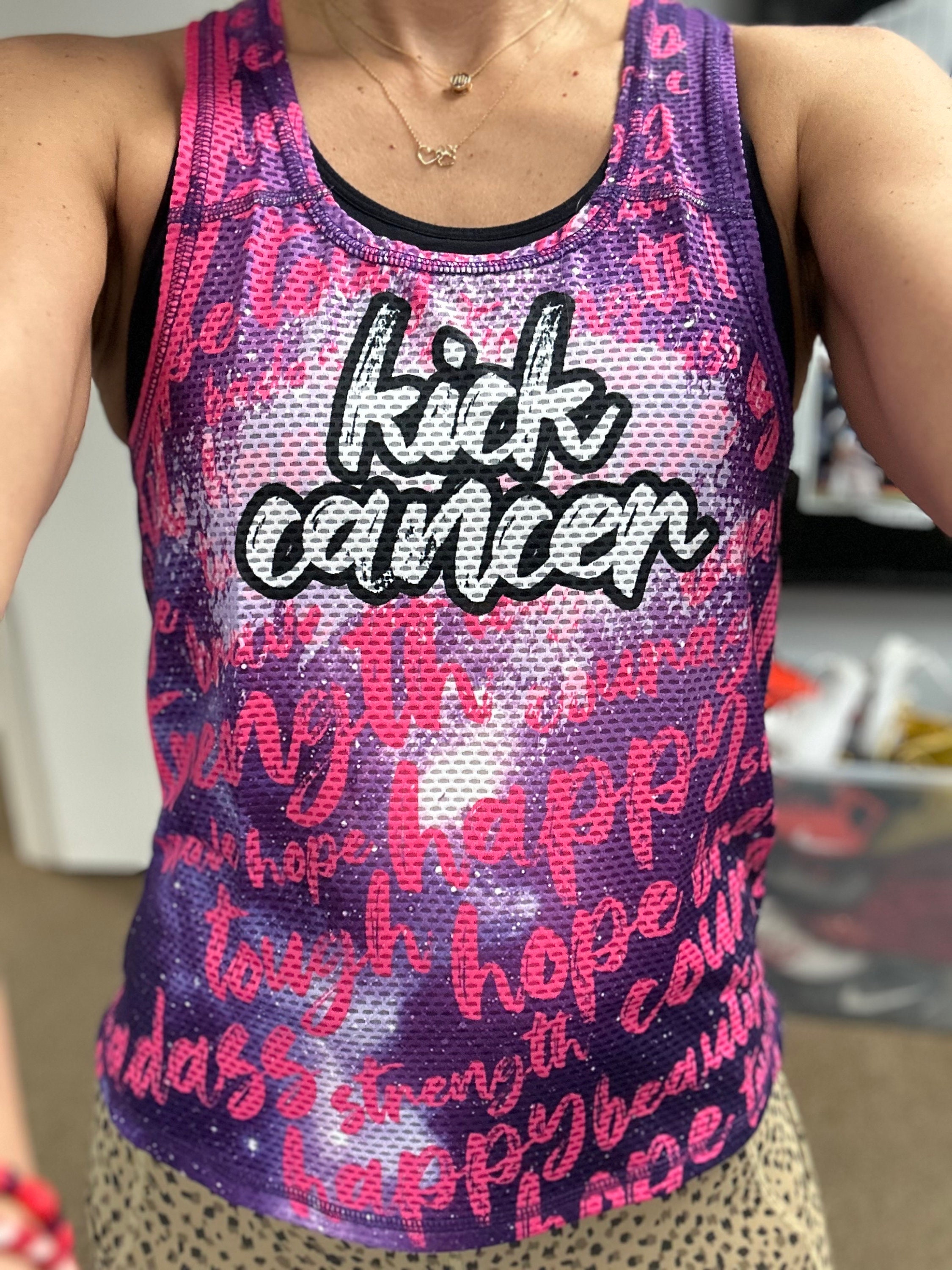 New Kick Cancer Running Tech Shirt and Singlet - Etsy
