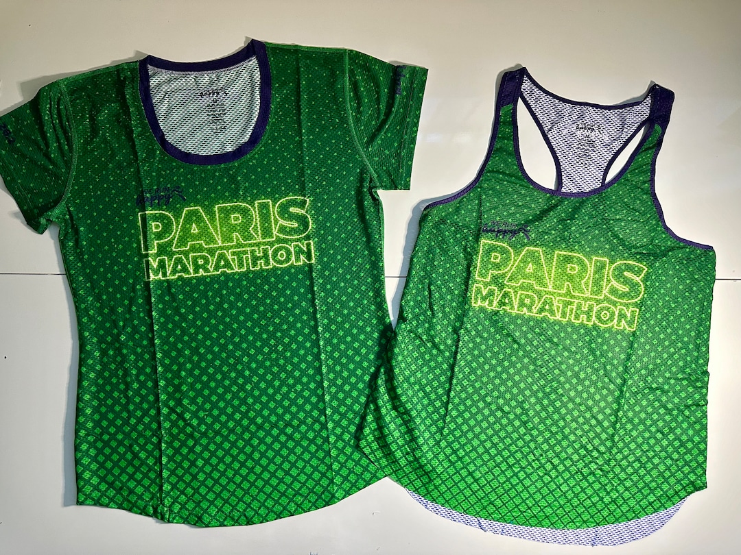 Paris Marathon Running Tech Shirt and Racerback - Etsy