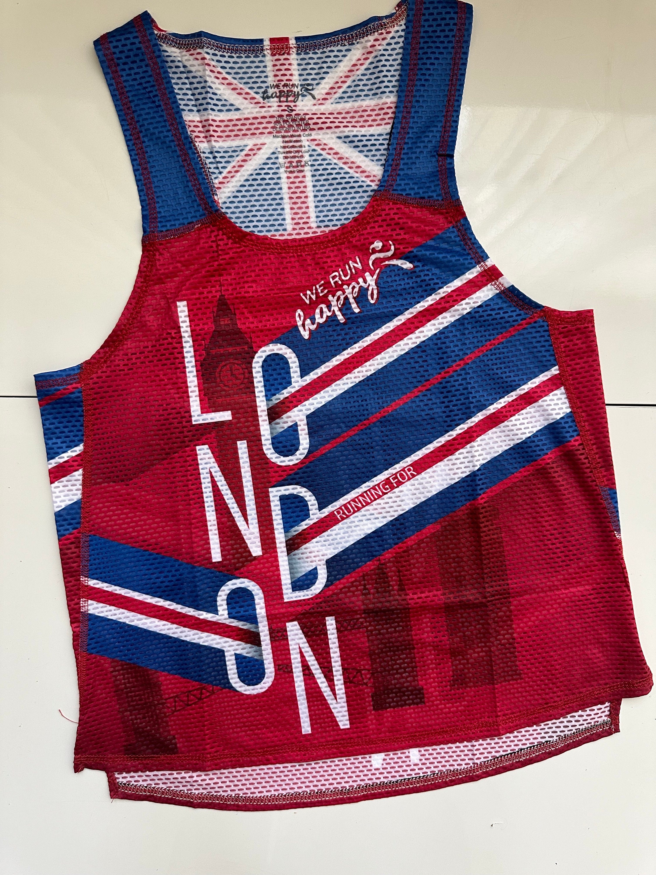 London Marathon Running Tech Shirt and Singlet WOMEN. - Etsy