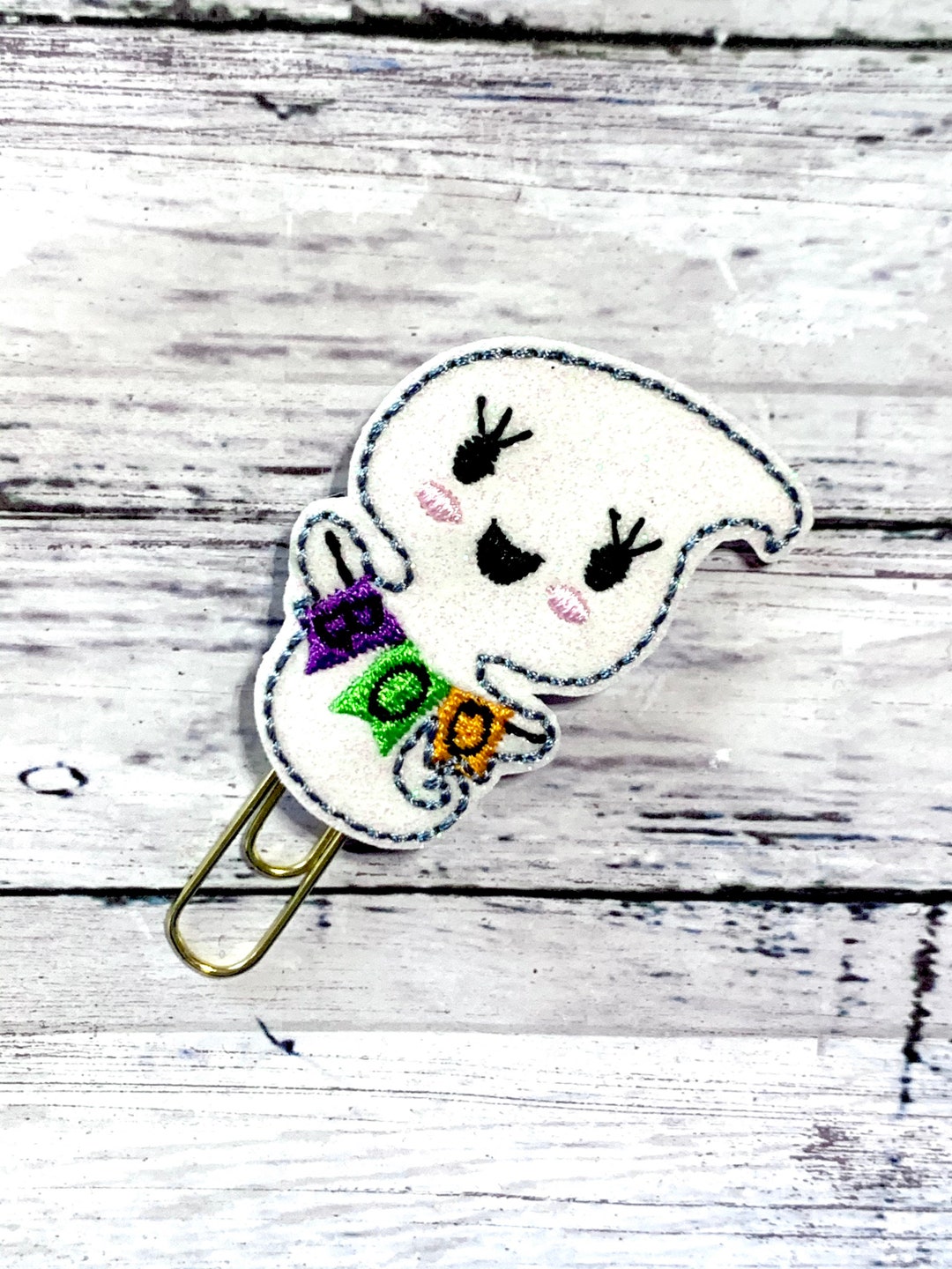 Ghost Boo Planner Clip Ghost Paperclip Bookmark Halloween - Etsy