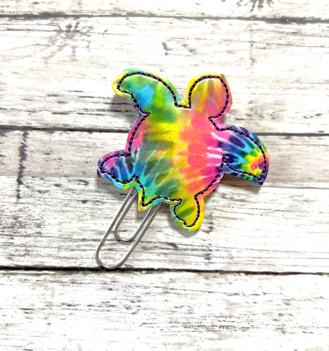 Beach Sea Turtle Planner Clip, Turtle Bookmark, Tie Dye Planner ...