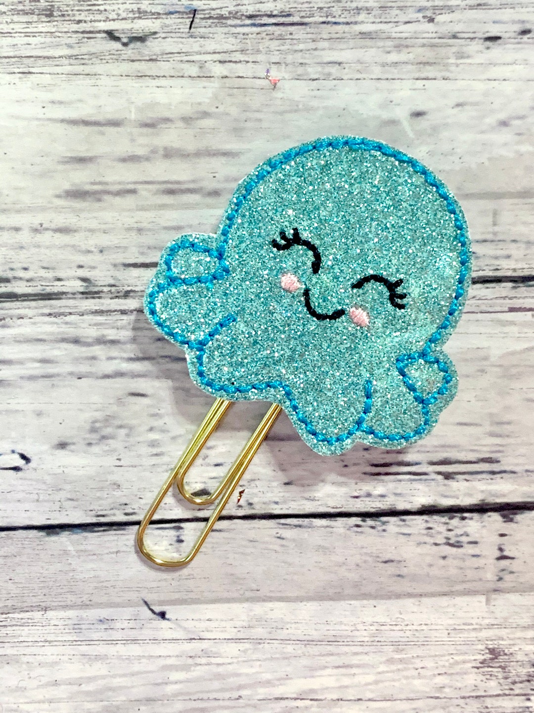 Blue Octopus Planner Paperclip Octopus Feltie Clip Octopus - Etsy