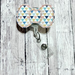 Bow Shape Badge Reel, Triangle Bow Badge Reel, Interchangeable Badge ...