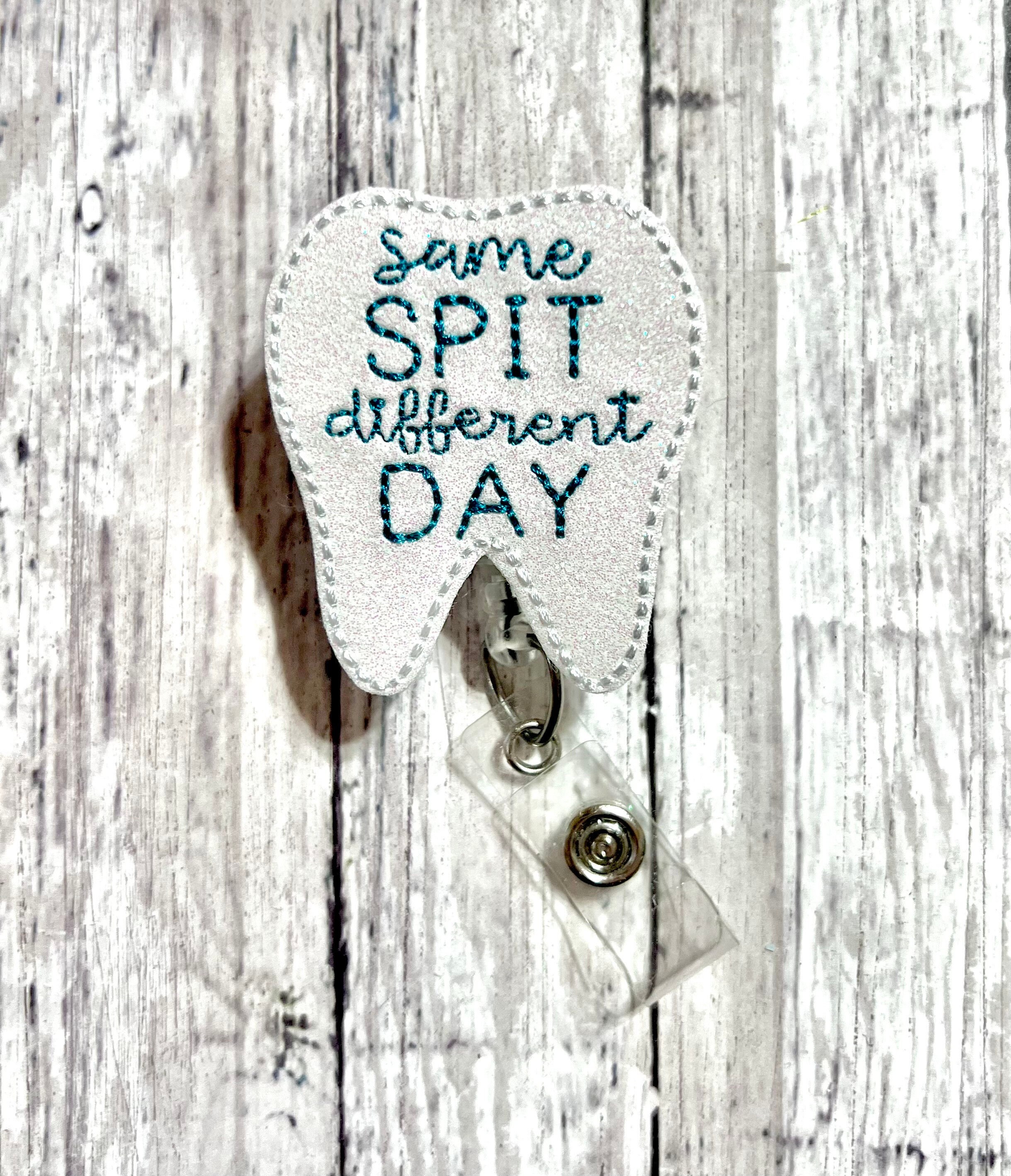 Same Spit Different Day Badge Reel, Interchangeable Badge Topper, Badge ...