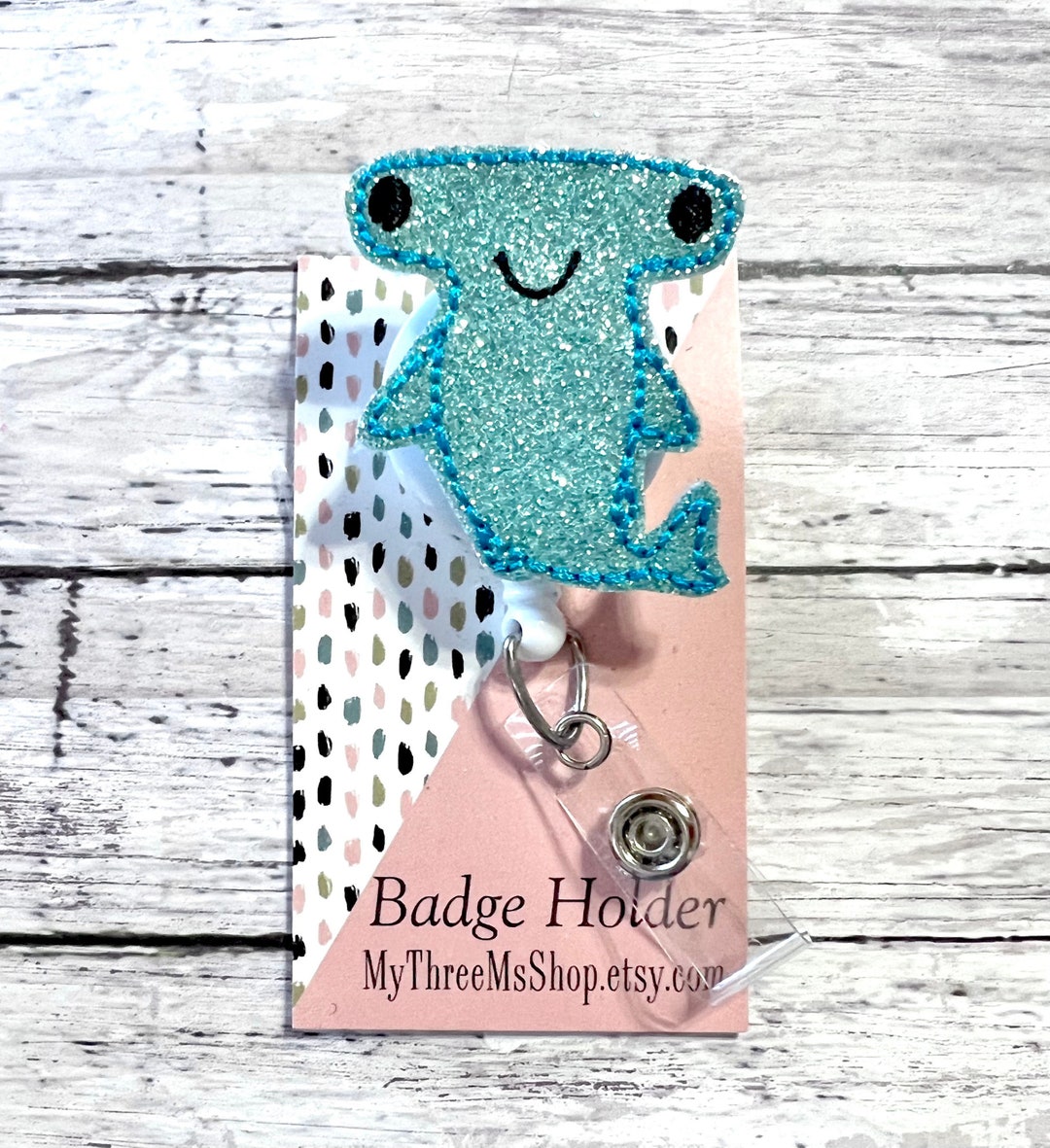 Hammerhead Shark Badge Ocean Badge Reel Interchangeable - Etsy