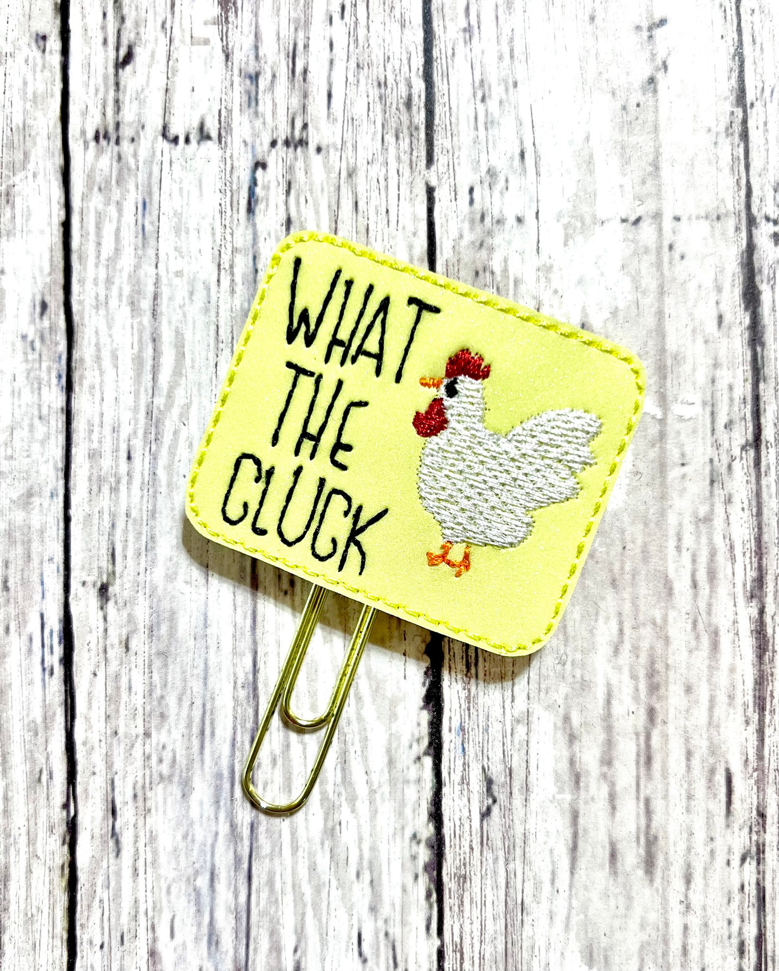 Chicken Bookmark, What the Cluck Planner Clip, Funny Chicken Bookmarks ...