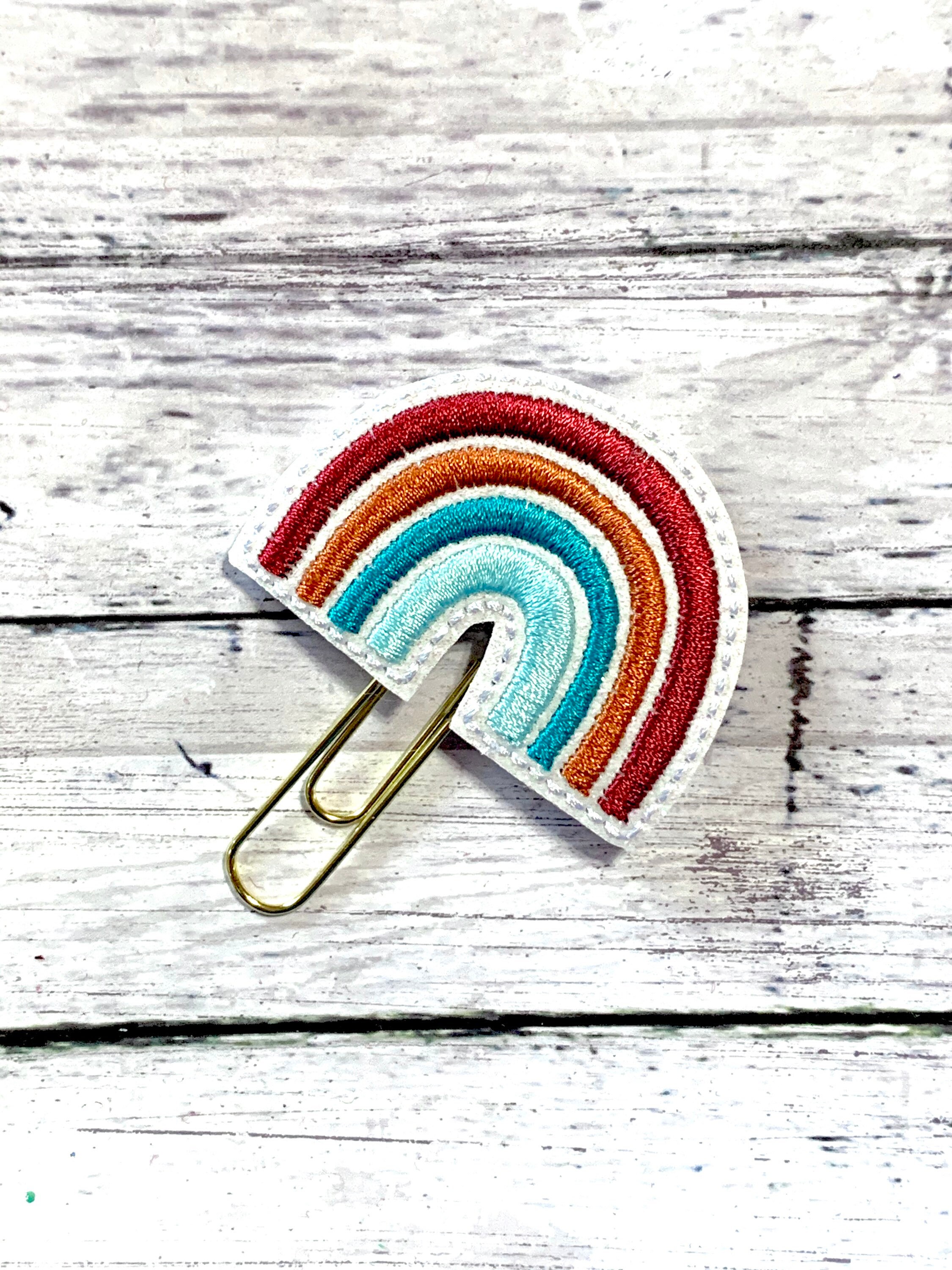 Rainbow Planner Paperclip Bookmark, Glitter Feltie Clip Fall Feltie ...