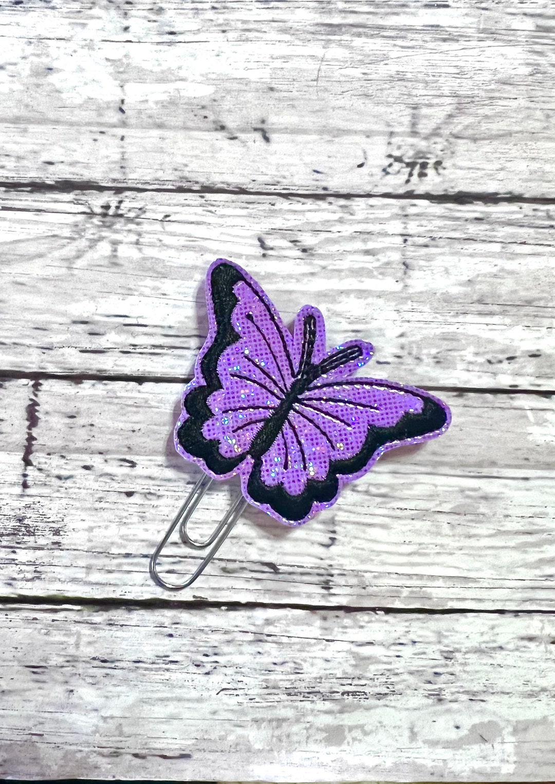 Purple Butterfly Planner Clip, Butterfly Bookmark Paperclip, Butterfly ...