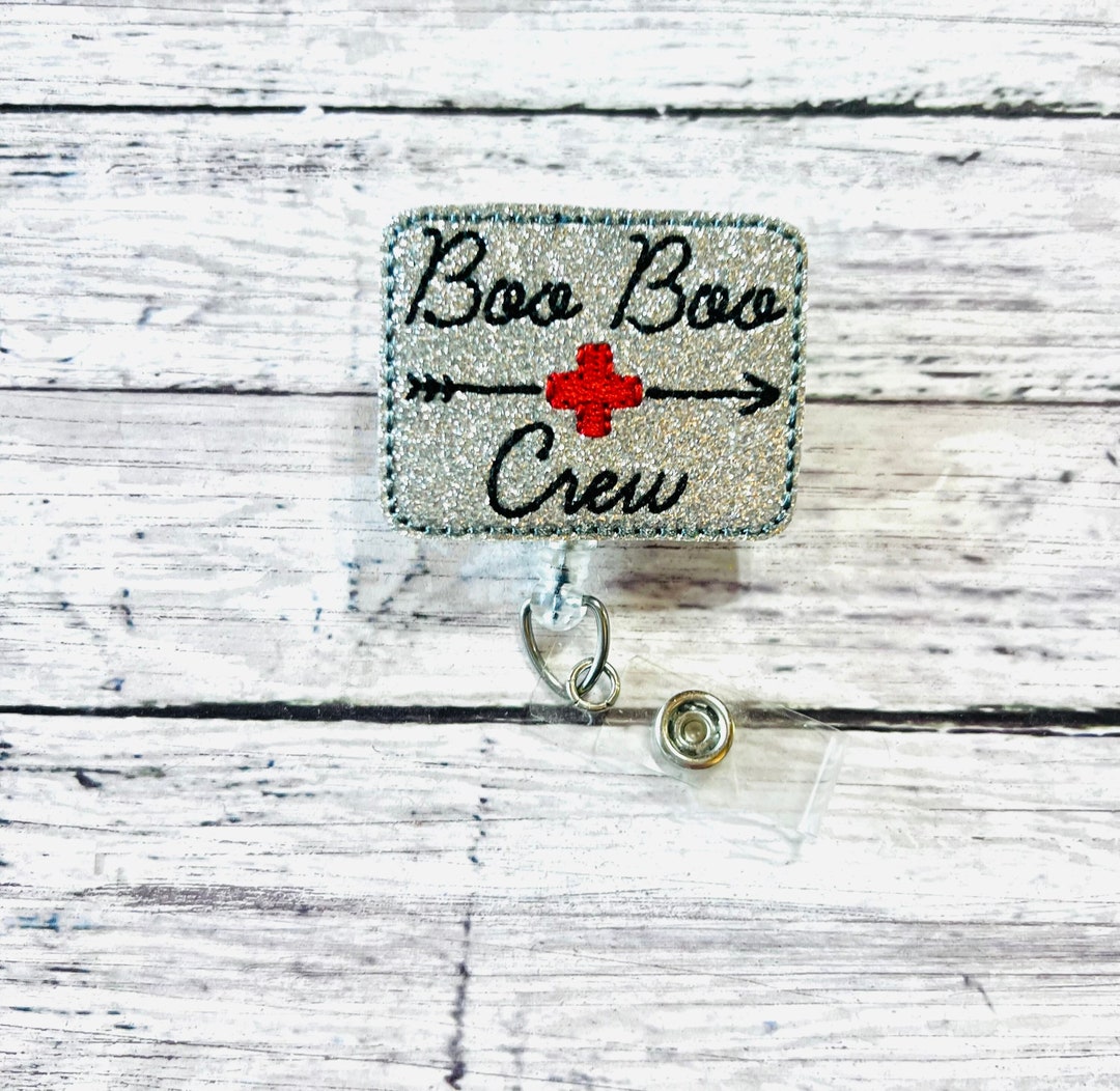 Boo Boo Crew Badge Reel, Nurse Badge Reel, School Nurse Badge Holder ...