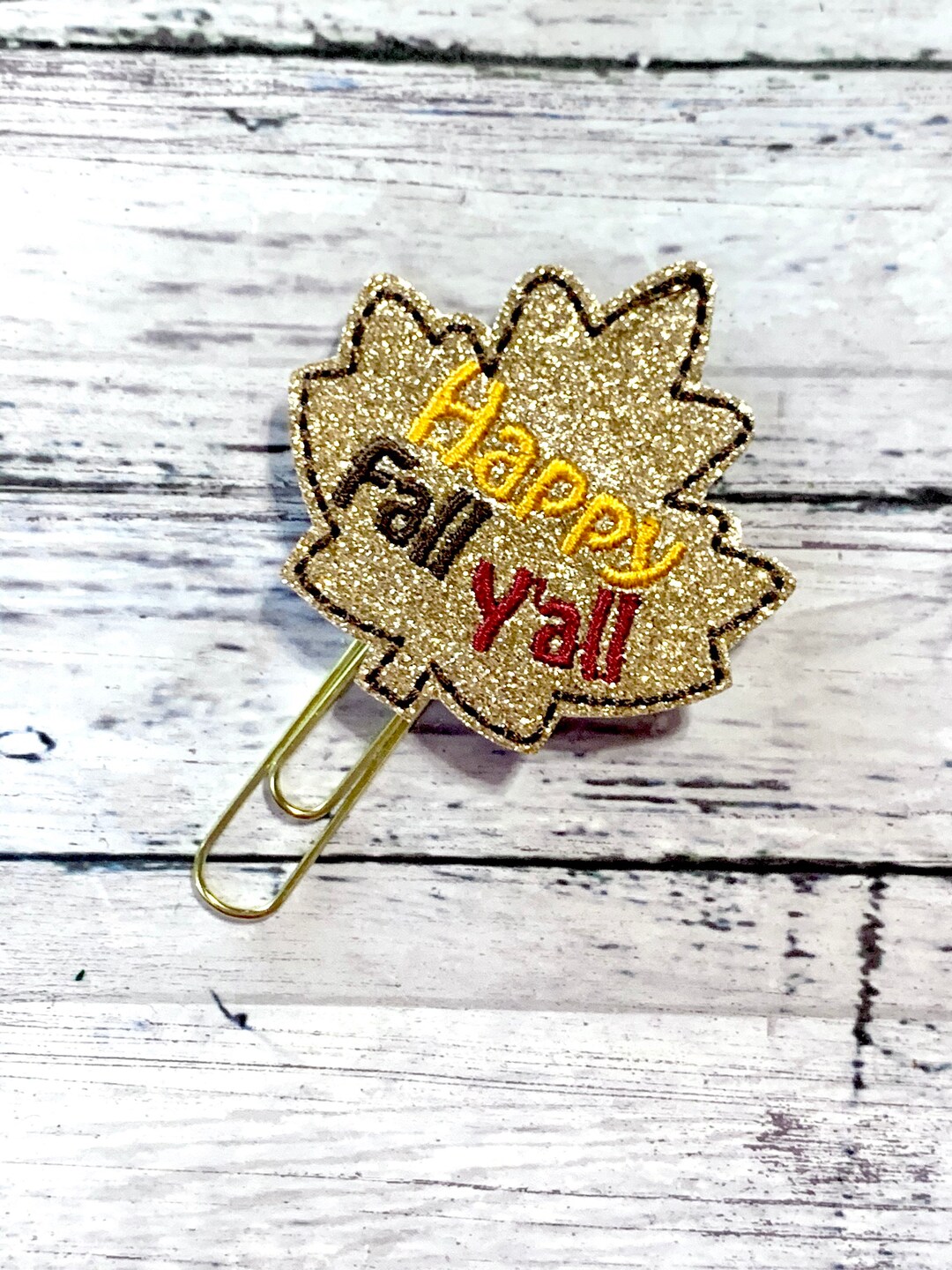 Happy Fall Yall Feltie Planner Paperclip Bookmark, Fall Bookmark, Fall ...