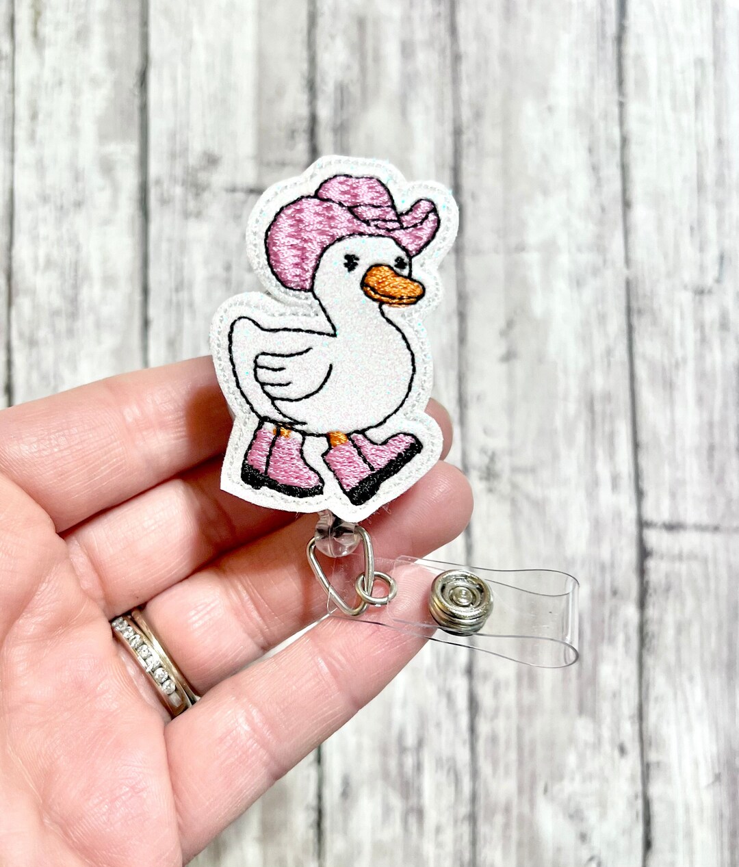 Cowboy Goose Badge Reel, Silly Goose Badge Reel, Western Goose Badge ...