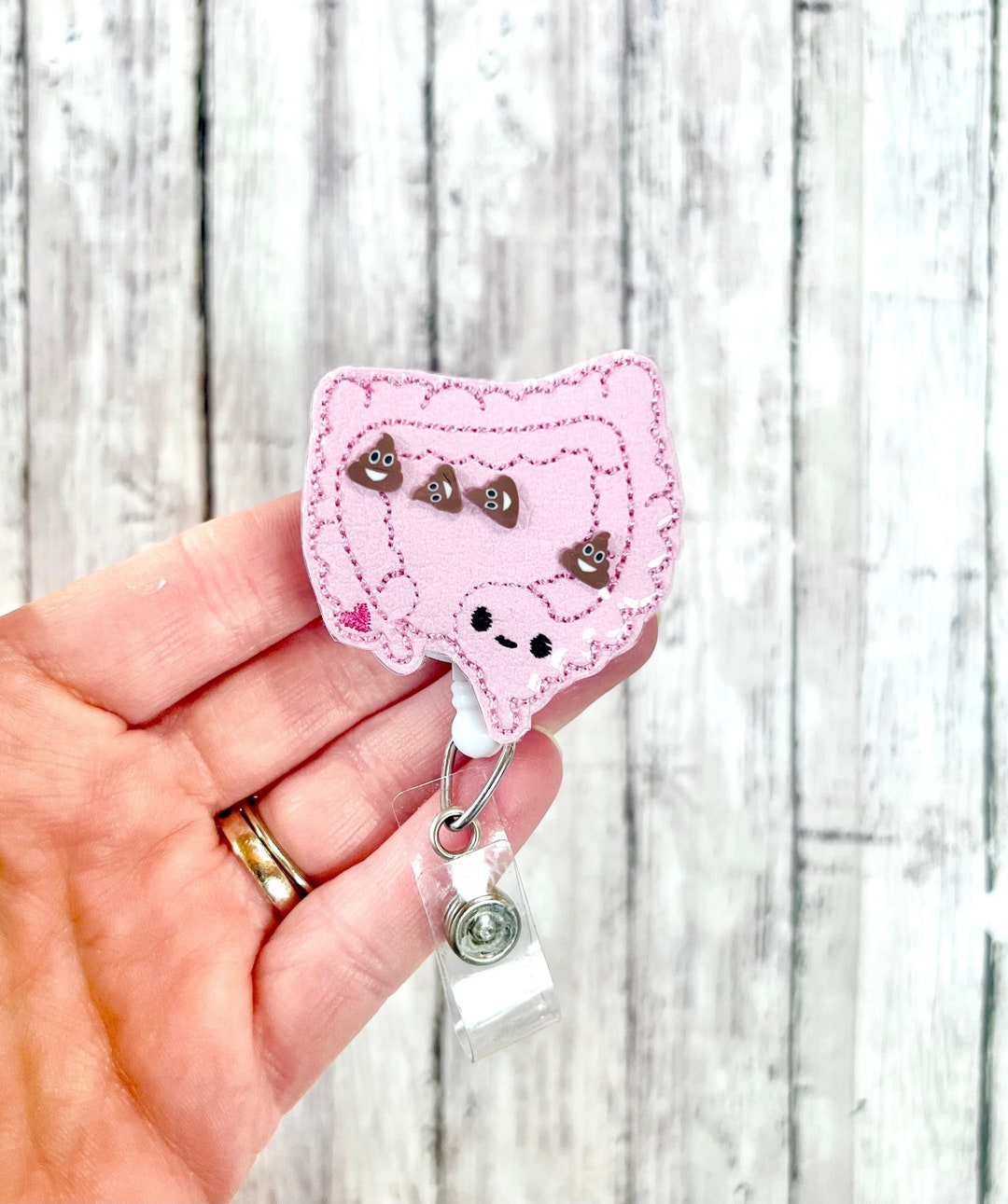 Intestines With Poop Badge Reel, Gastroentrologist Badge Reel, GI Nurse ...