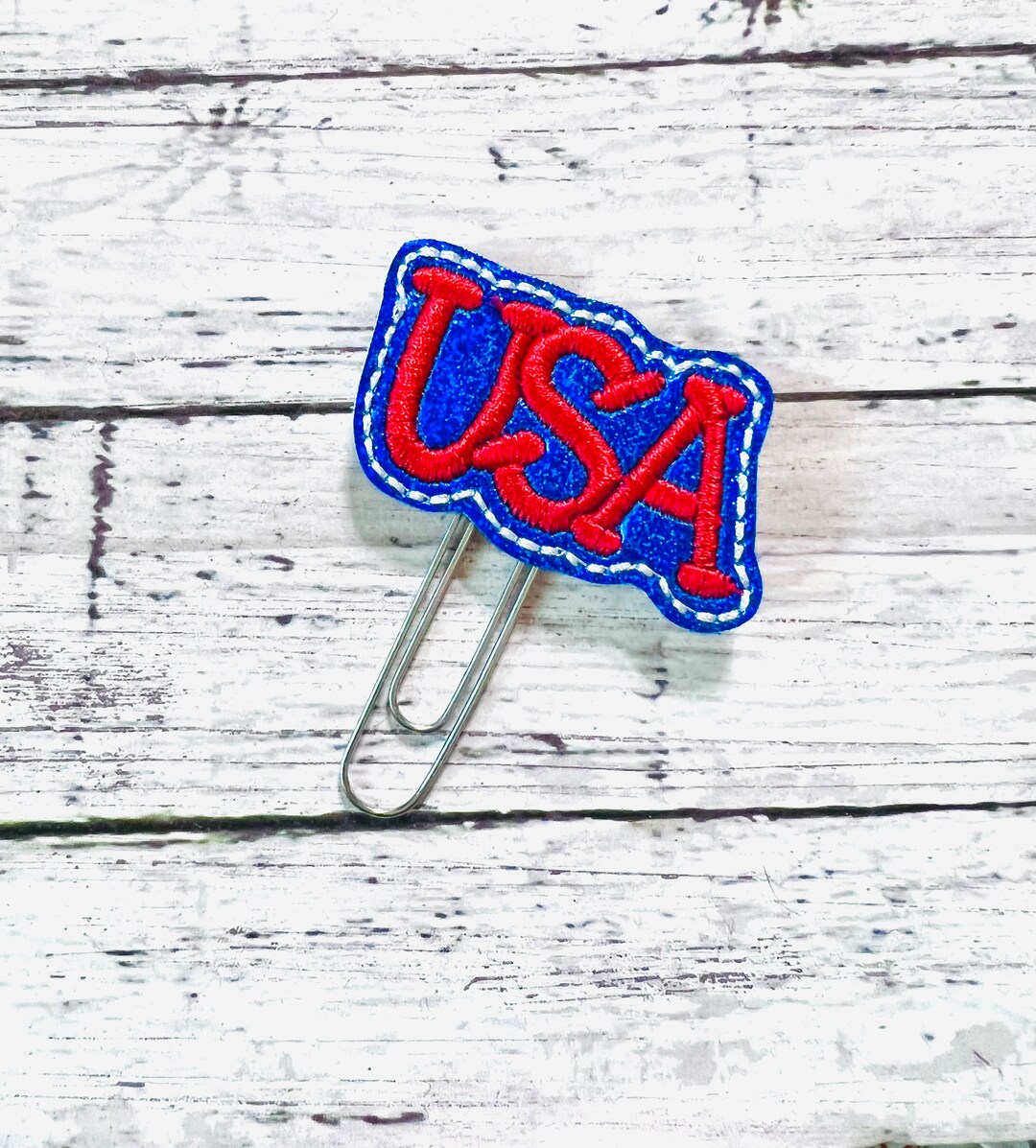Glitter USA Feltie Clip, Patriotic Planner Clip Paperclip, Fourth of ...