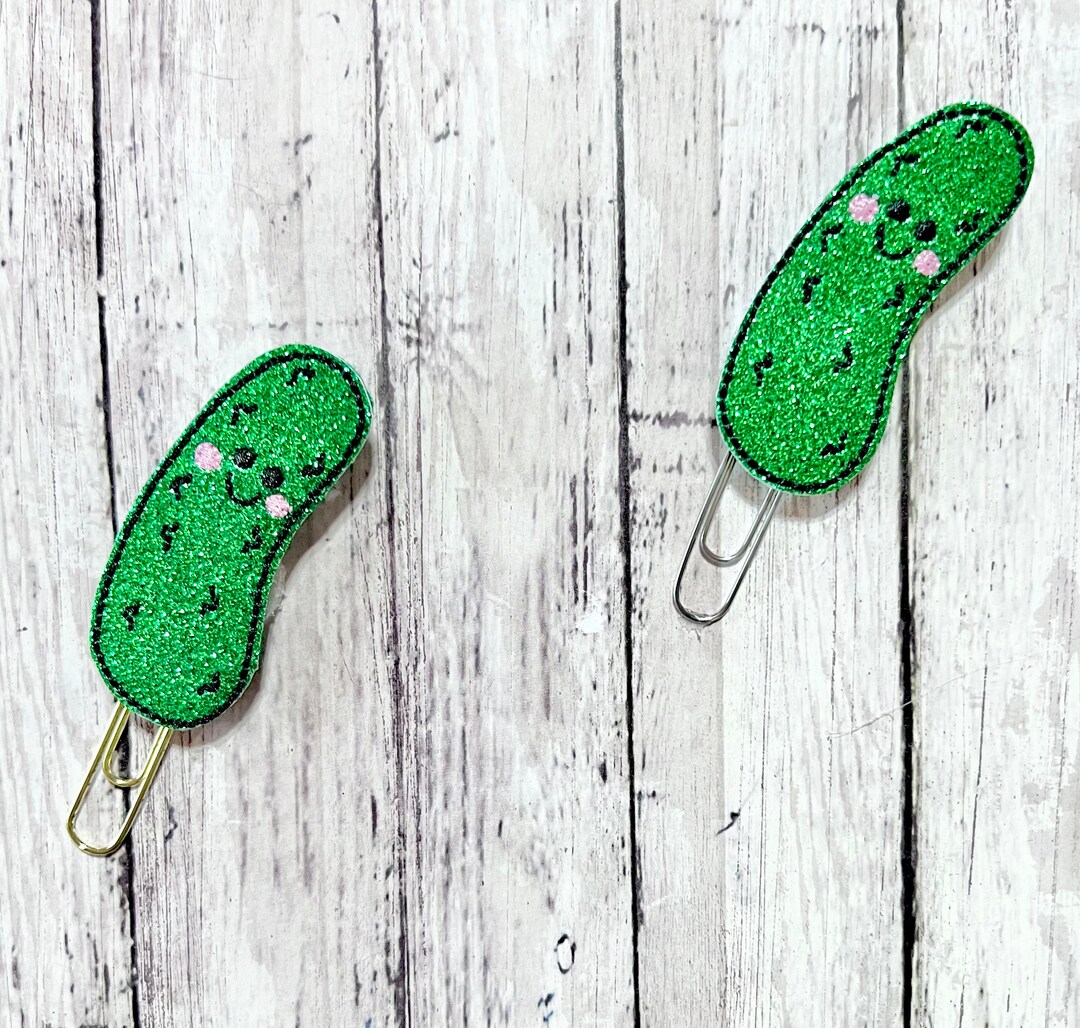 Pickle Planner Clip Pickle Feltie Clip, Pickle Planner Paperclip Pickle ...