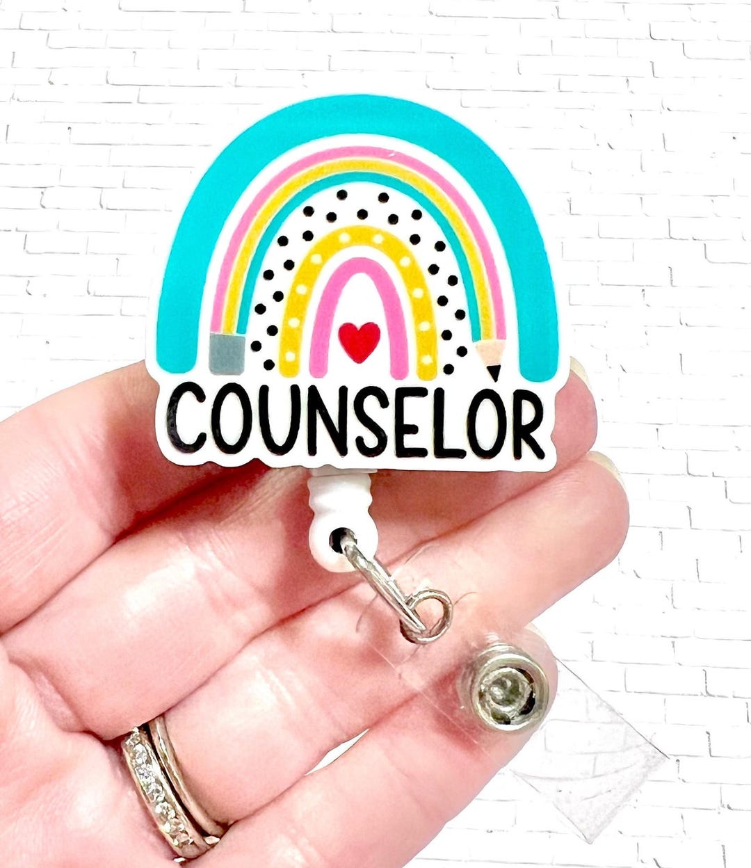 Counselor Badge Reel, School Badge Holder, Counselor Appreciation Gift ...
