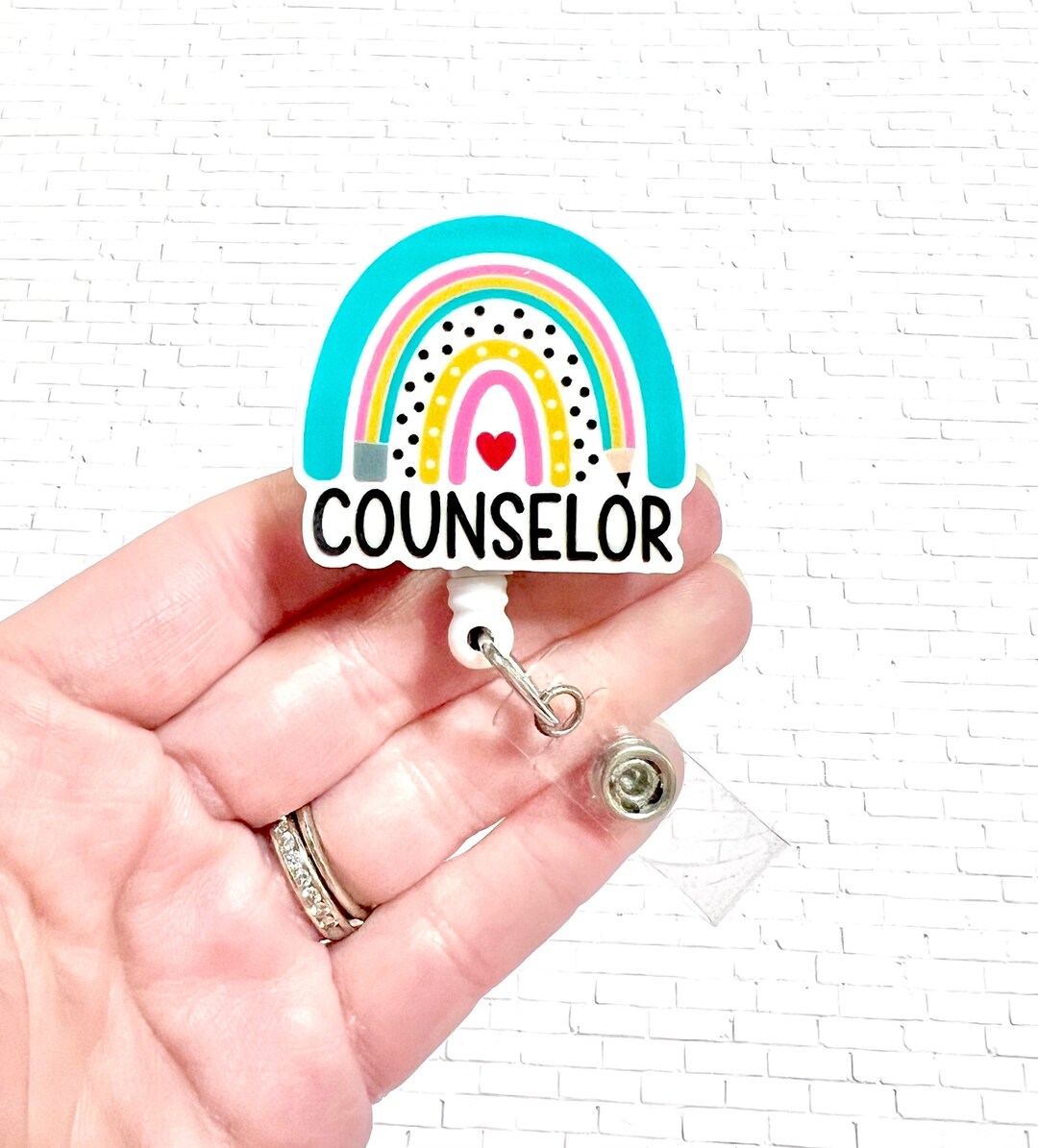 Counselor Badge Reel, School Badge Holder, Counselor Appreciation Gift ...