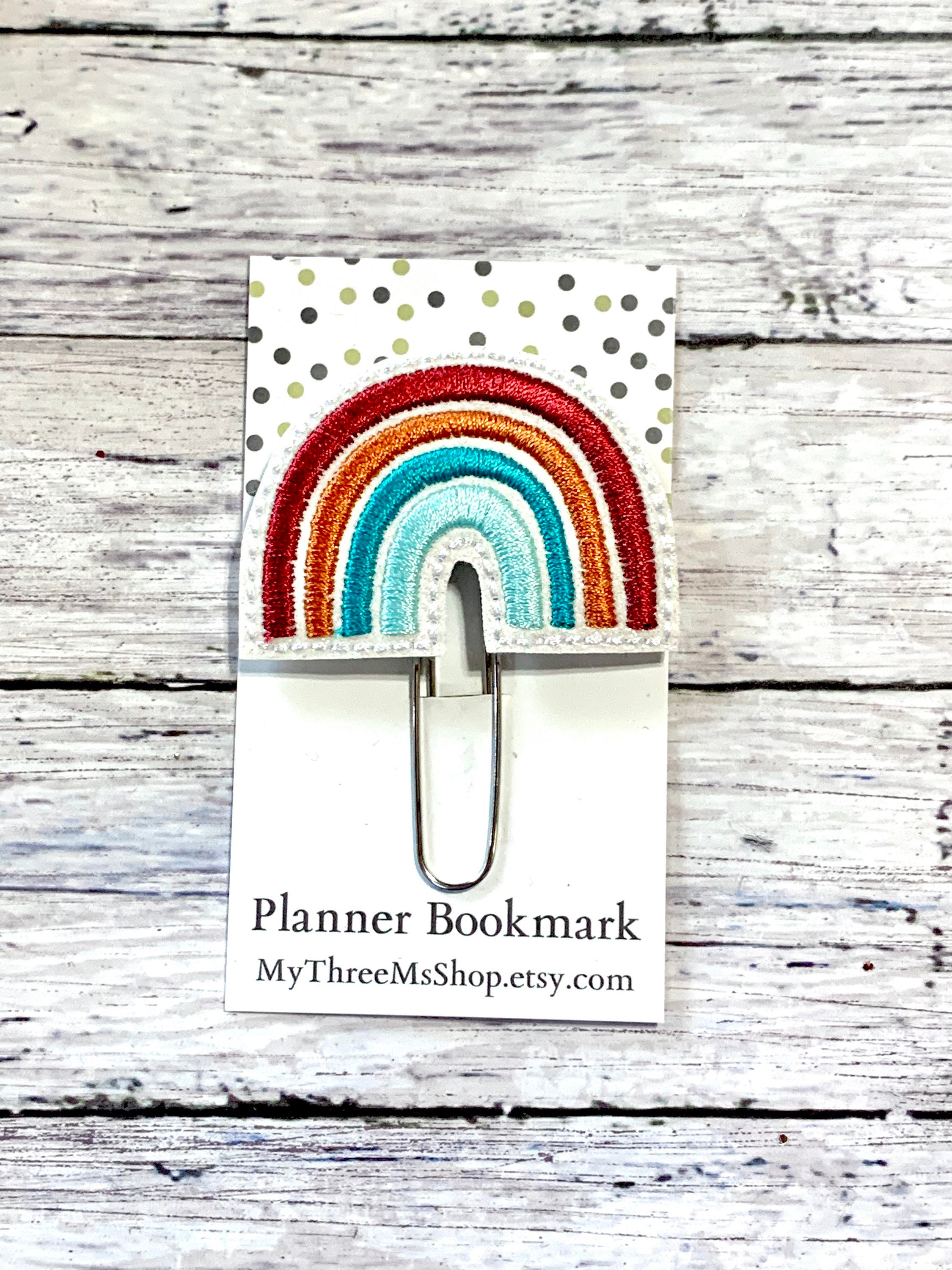 Rainbow Planner Paperclip Bookmark, Glitter Feltie Clip Fall Feltie ...
