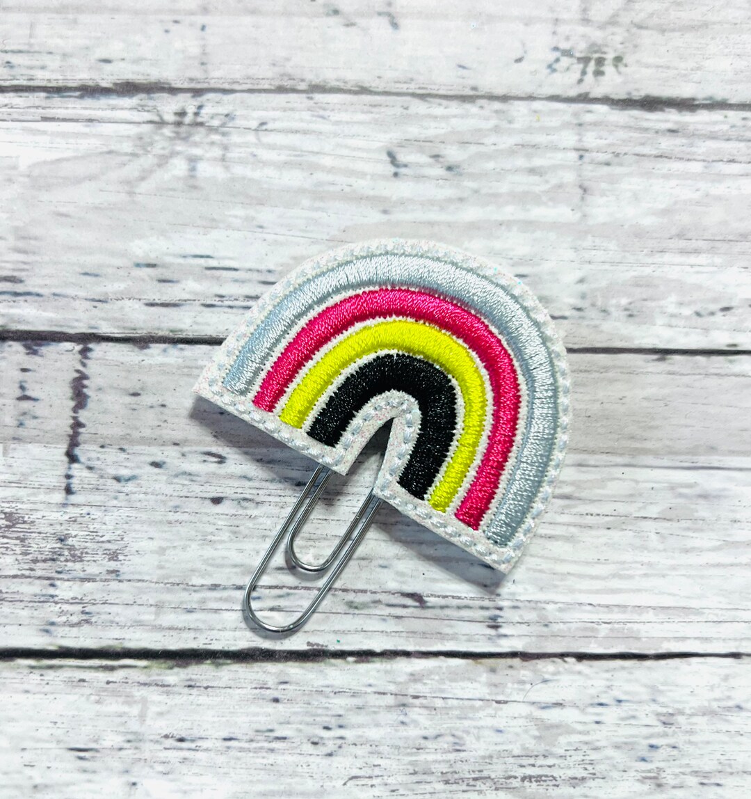 School Rainbow Feltie, Glitter Feltie Clip, Rainbow Bookmark, Teacher ...