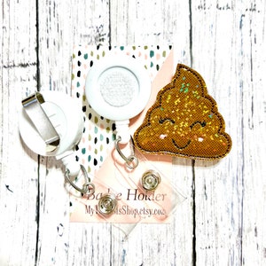 Poop Badge Reel, Funny Badge Reel, Nurse Badge Reel, GI Nurse Badge ...