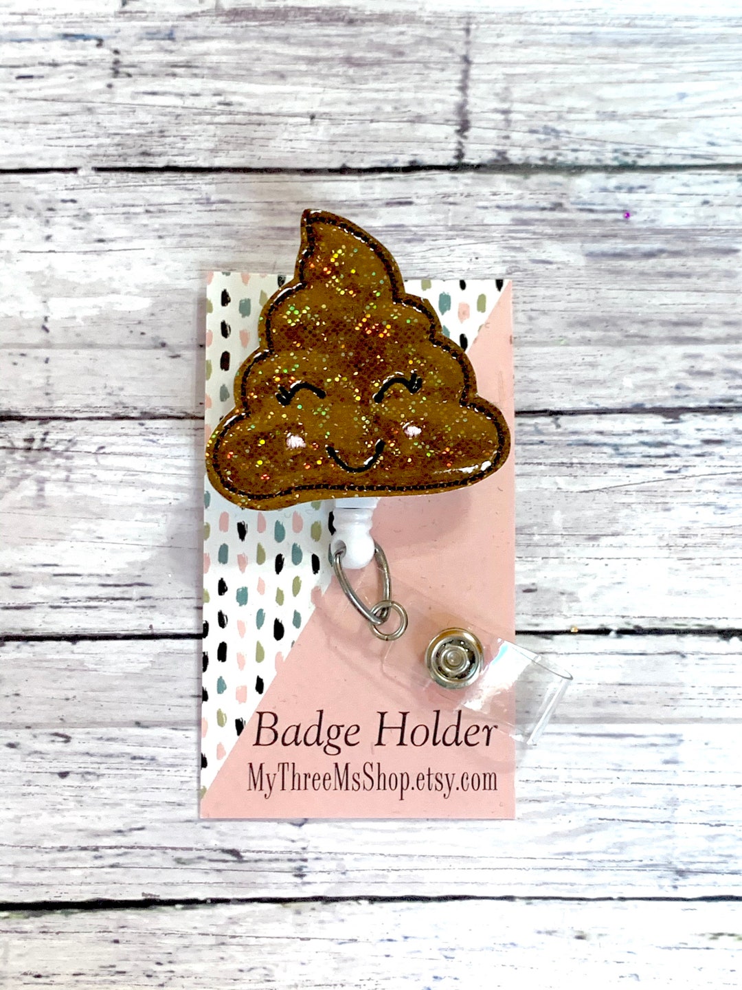 Poop Badge Reel, Funny Badge Reel, Nurse Badge Reel, GI Nurse Badge ...