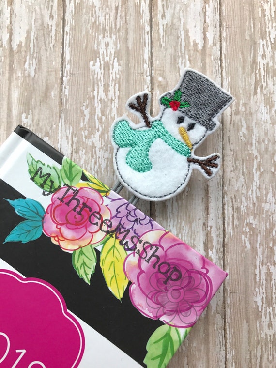 Snowman Feltie Planner Clip Paperclip Bookmark Felt Paper | Etsy