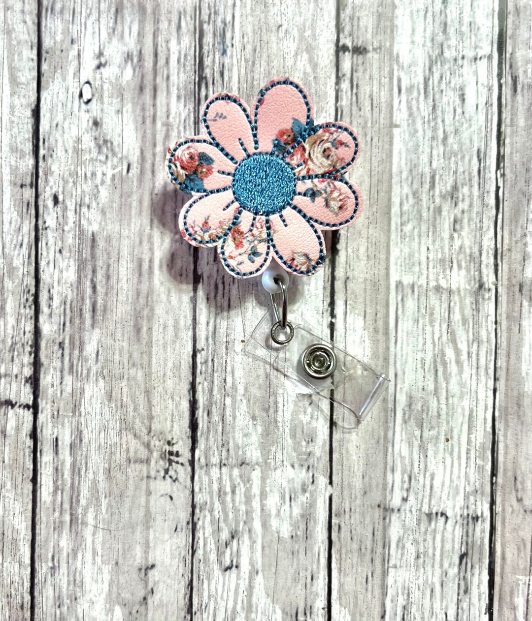 Daisy Badge Reel, Flower Badge Reel, Spring Badge Reel, Summer Badge ...