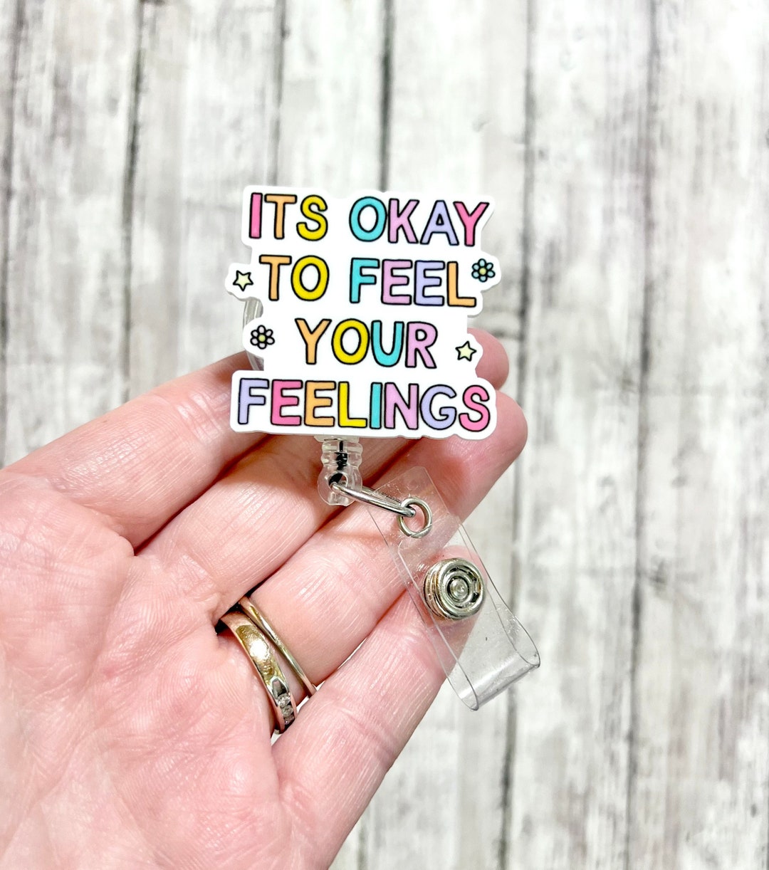 Its Okay to Feel Your Feelings Badge Reel, Mental Health Badge Reel ...
