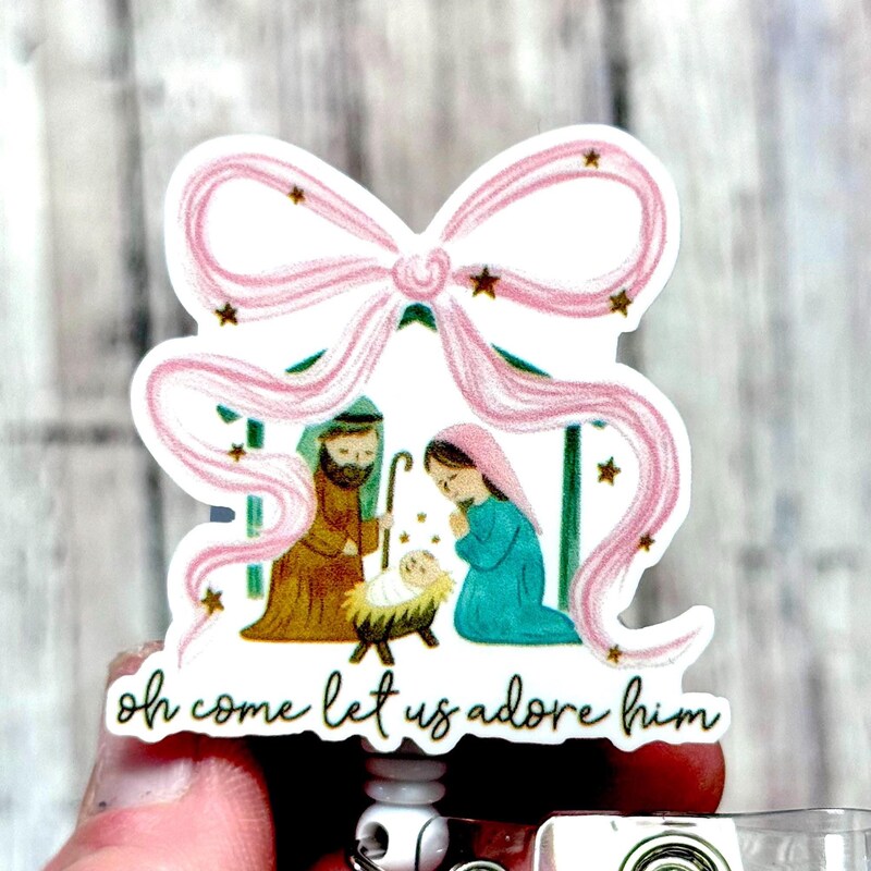 Nativity Cute Badge Reel - Etsy