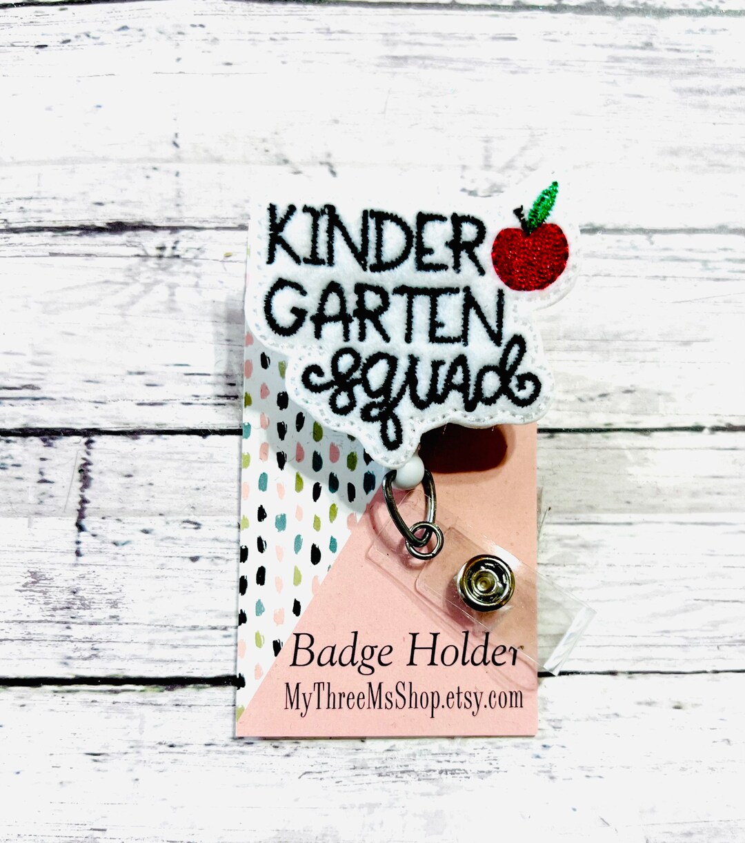 Kindergarten Squad Badge School Badge Reel Interchangeable - Etsy