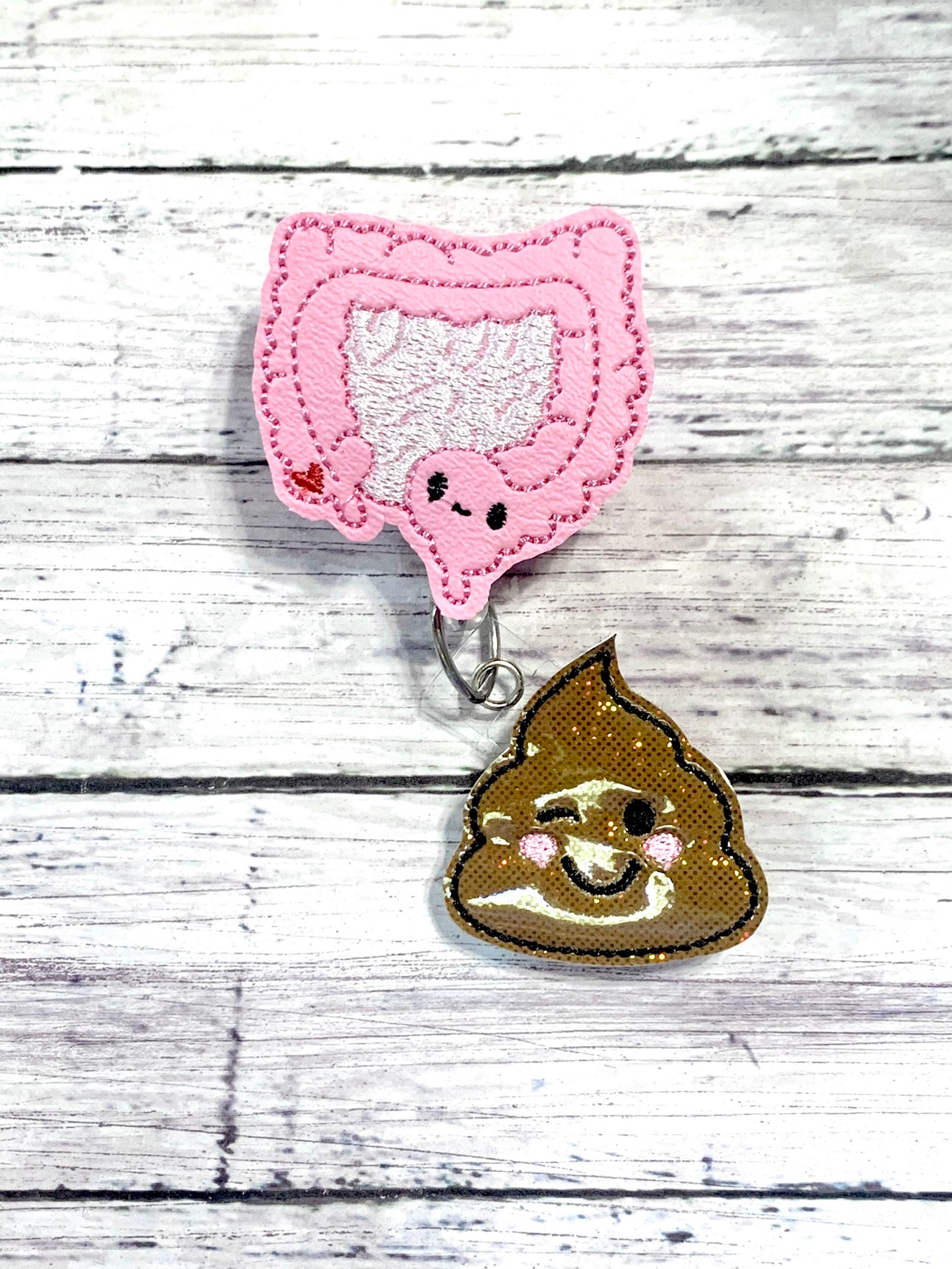 Intestine Badge Reel Poop Badge Reel Nurse Badge Holder - Etsy