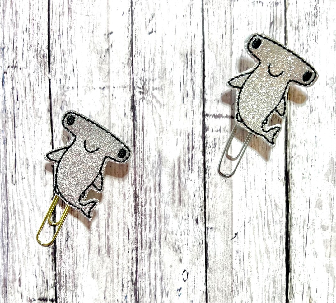 Hammerhead Shark Feltie, Ocean Bookmark, Beach Paperclip, Shark Feltie ...
